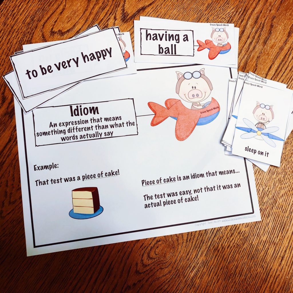Figurative Language Activities For Speech Therapy Crazy Speech World