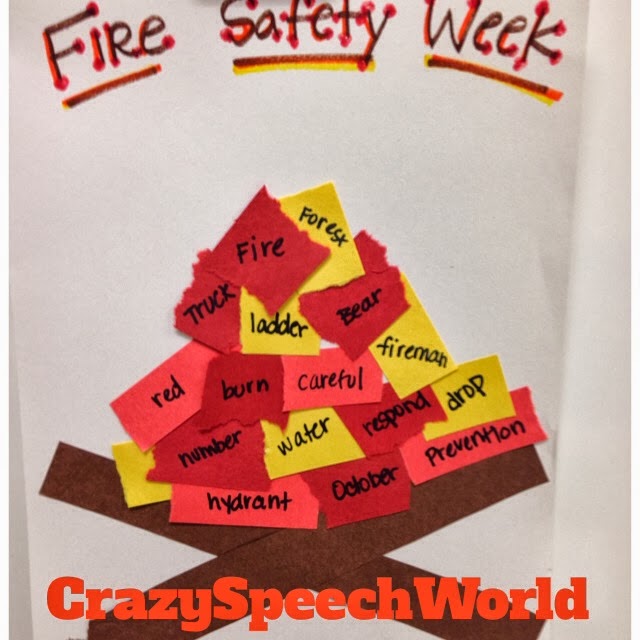Fire Safety Speech Activities Crazy Speech World