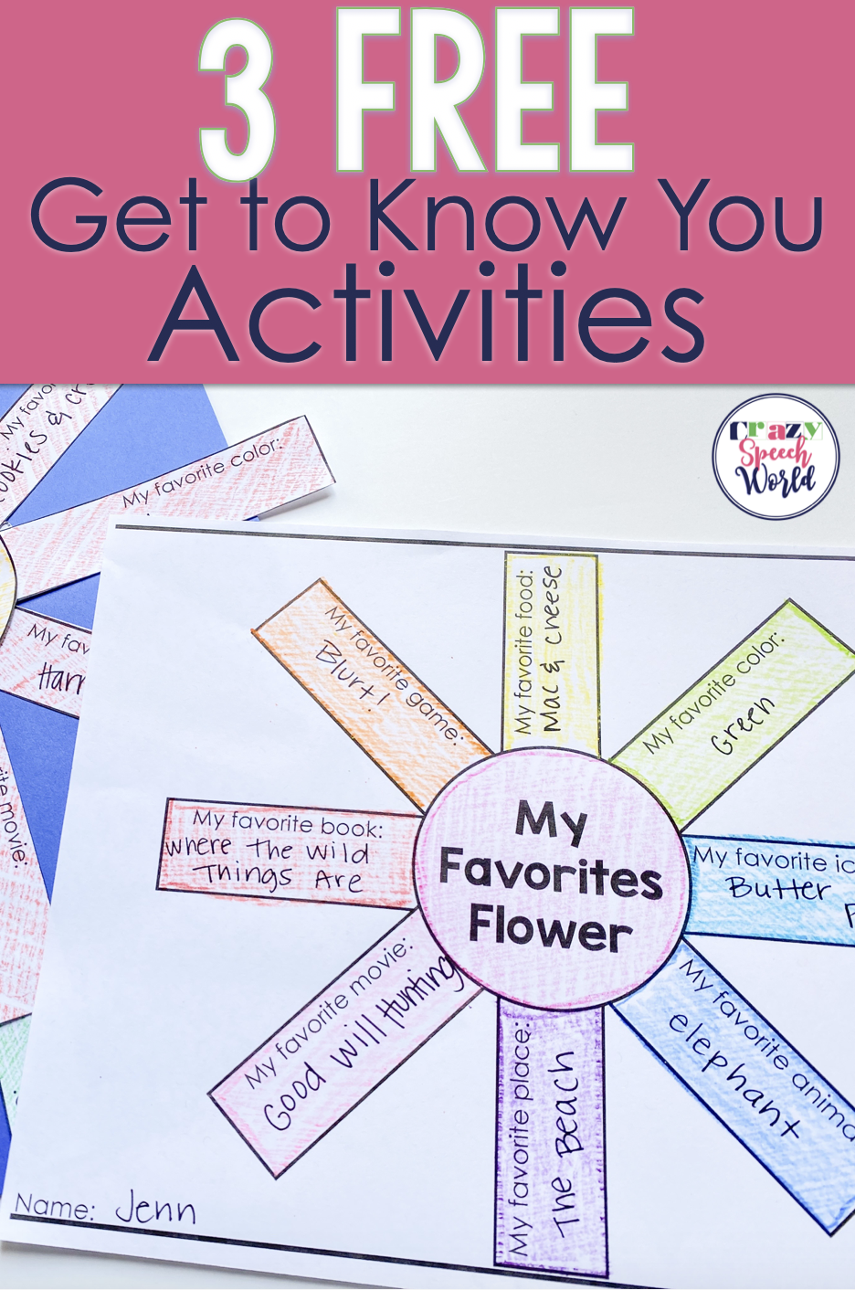 3 Fun FREE Ways To Build Rapport In Speech Therapy Crazy Speech World